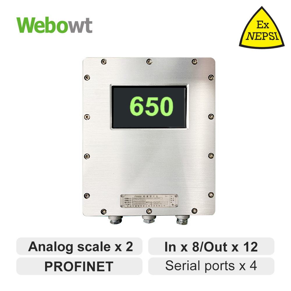 Exd Fw650 Aluminium Exd Box Iib T6 Analog Scale X 2usb X 4 Four Serial Ports Profinet In